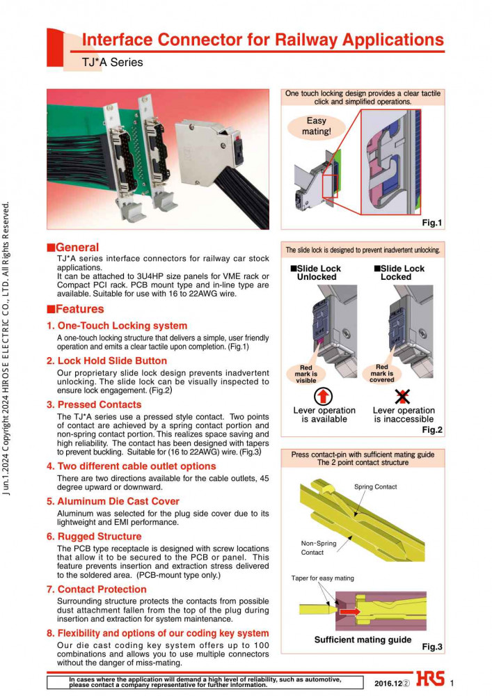 HRS TJ*A Series document page 1