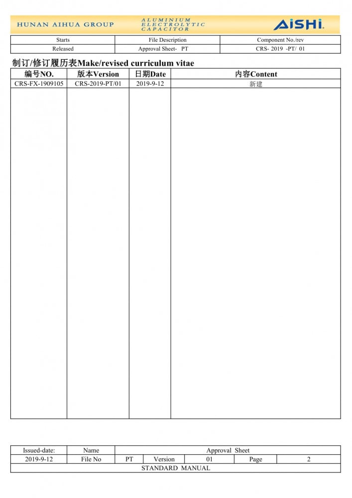 AISHI PT specification page 2