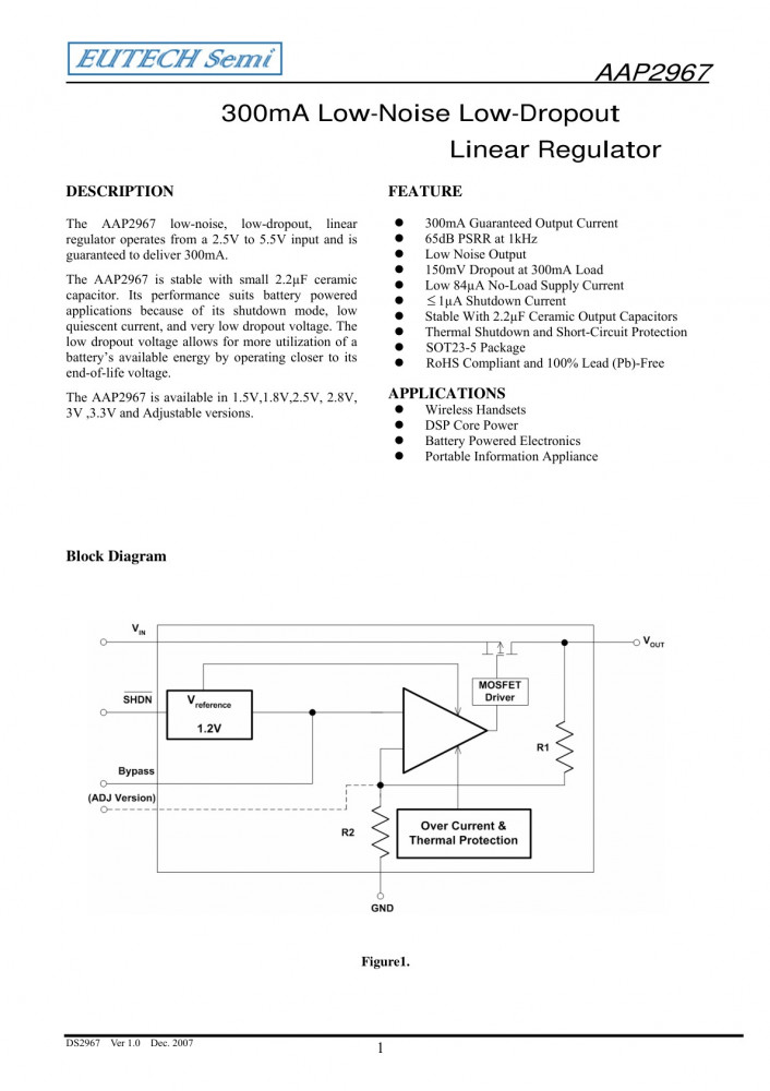 AAP2967 datasheet page 1
