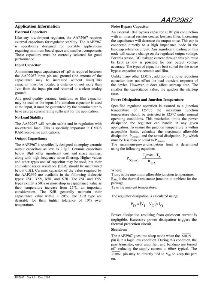 AAP2967 datasheet page 7