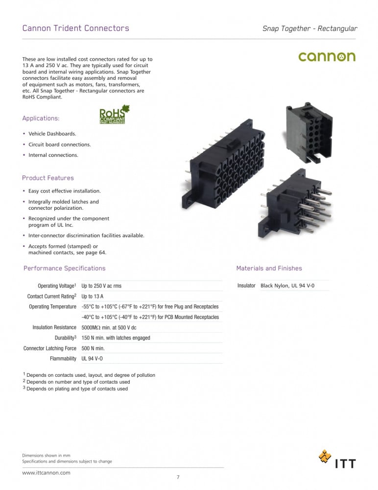 ITT Cannon Trident documentation page 7