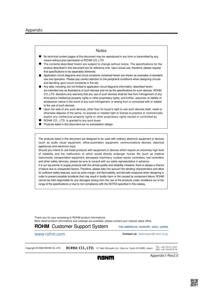 ROHM RPI-1031Z1 technical document page 2