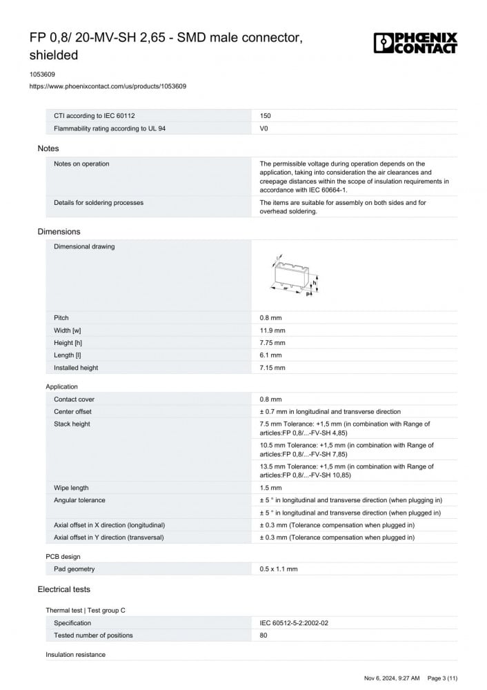 Phoenix Contact 1053609 technical document page 3