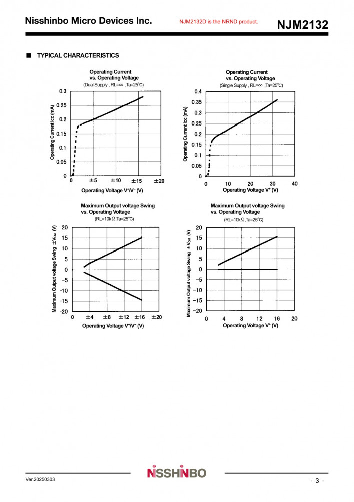 NJM2132 datasheet page 3