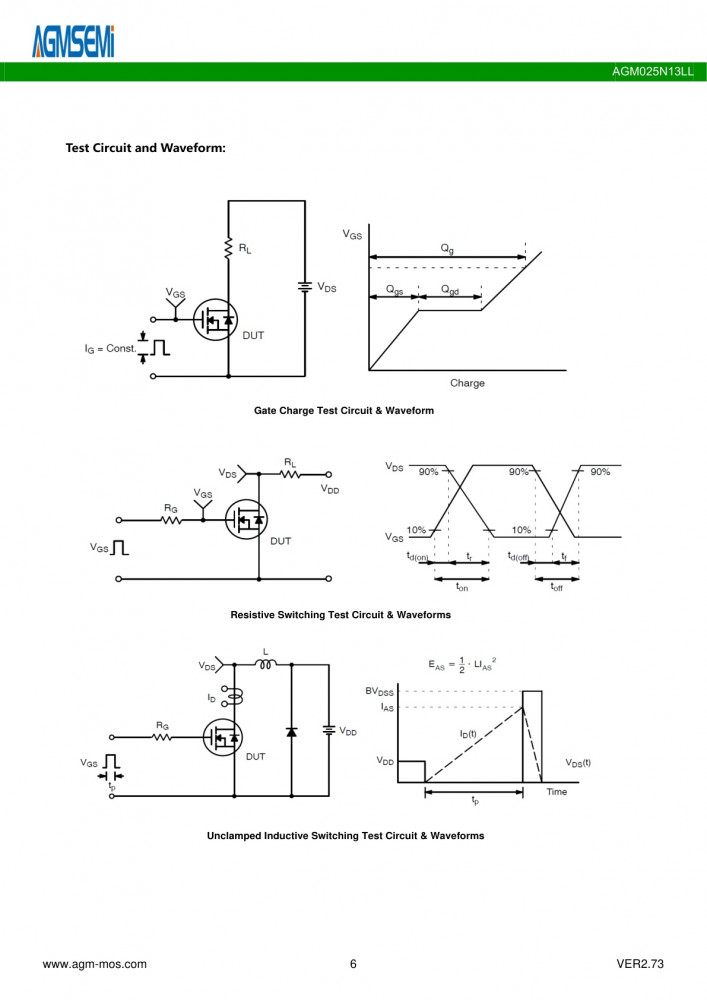AGM025N13LL datasheet page 6