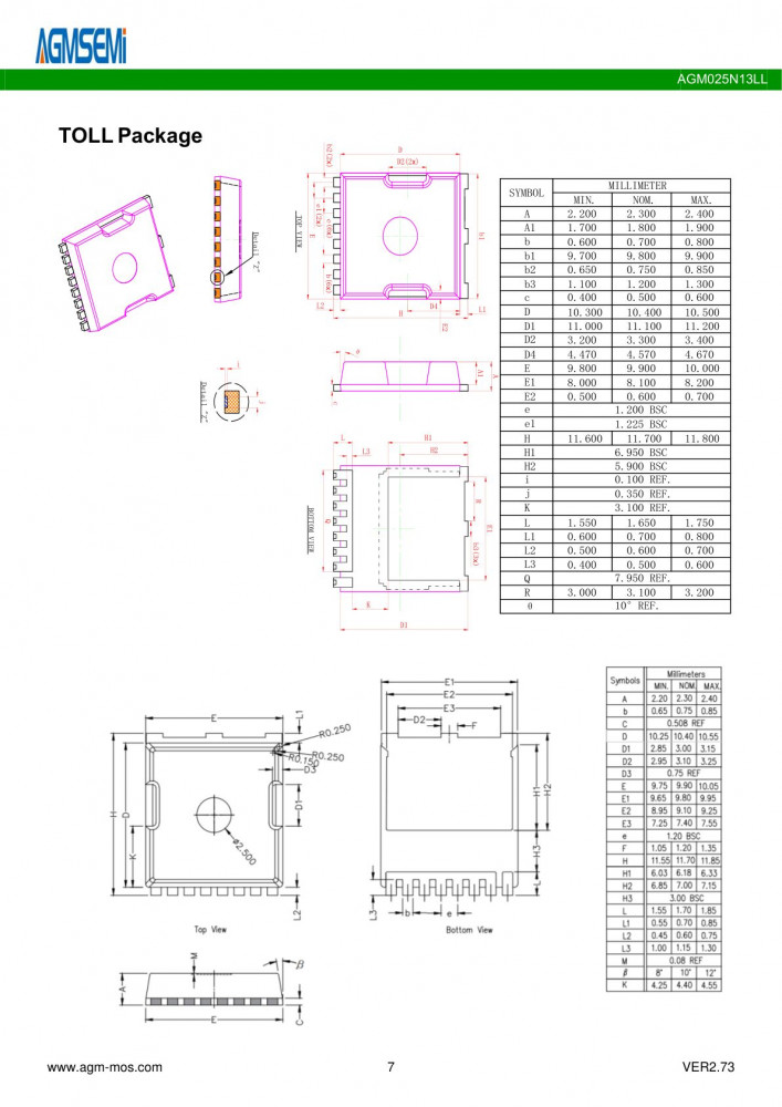 AGM025N13LL datasheet page 7