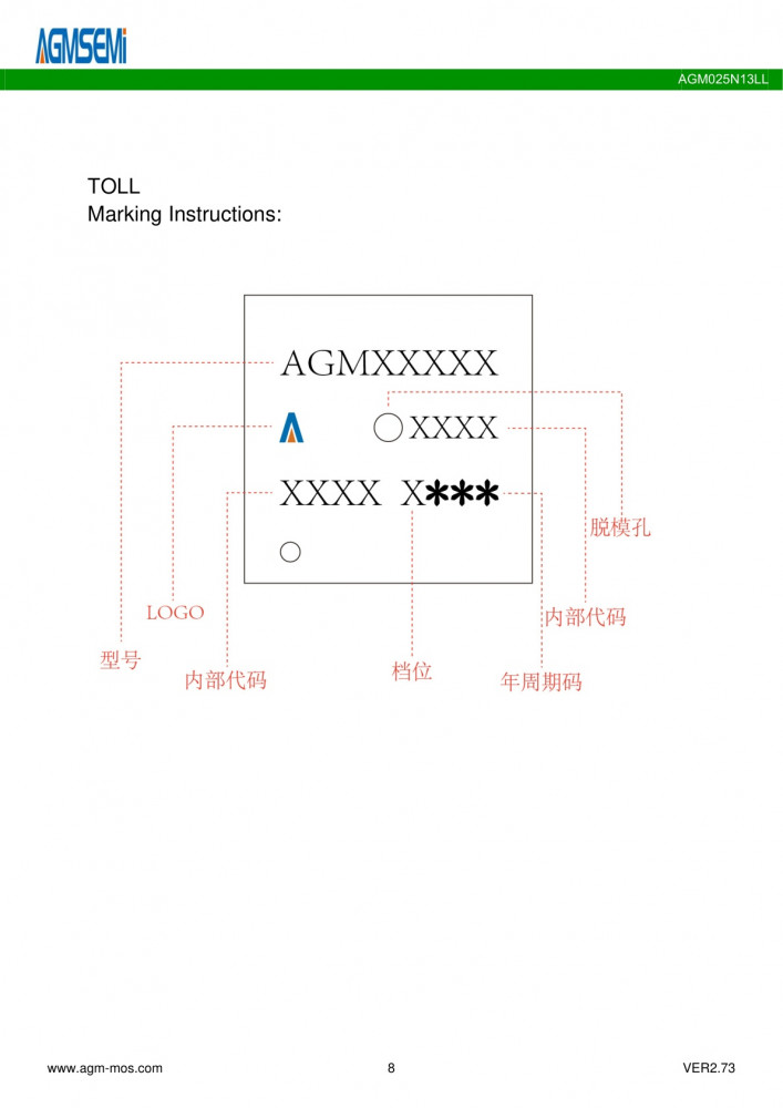 AGM025N13LL datasheet page 8