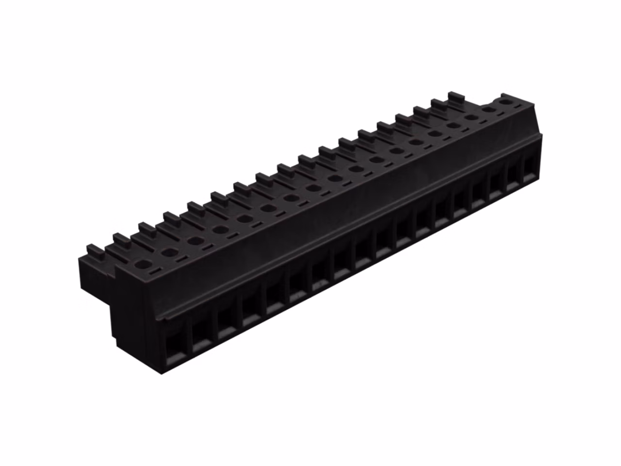 3.81mm Pitch Eurostyle Horizontal Plug, with Standard Imprinting, Black, 18 Circuits for sale