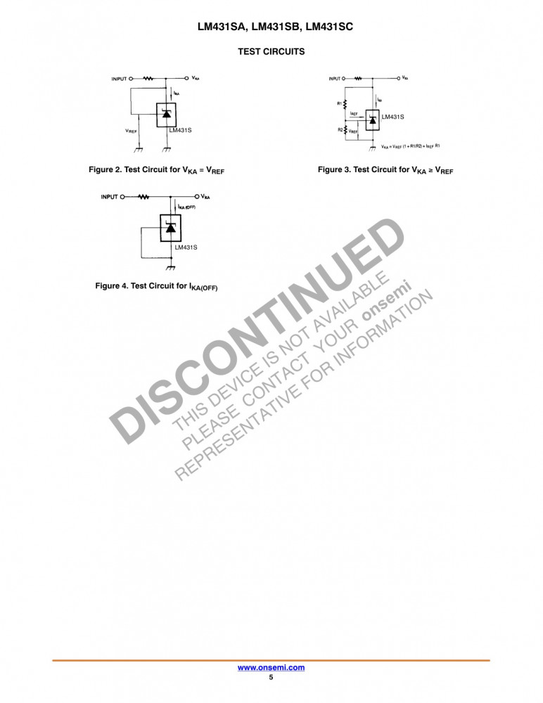 LM431SA datasheet preview, page 5