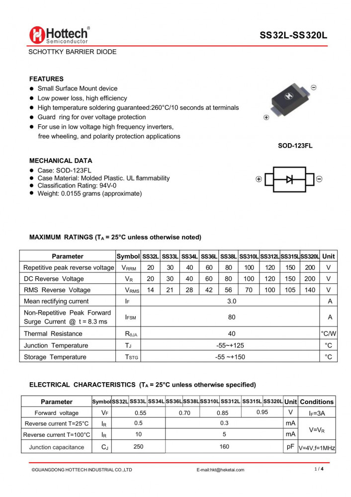 SS310L technical document page 1