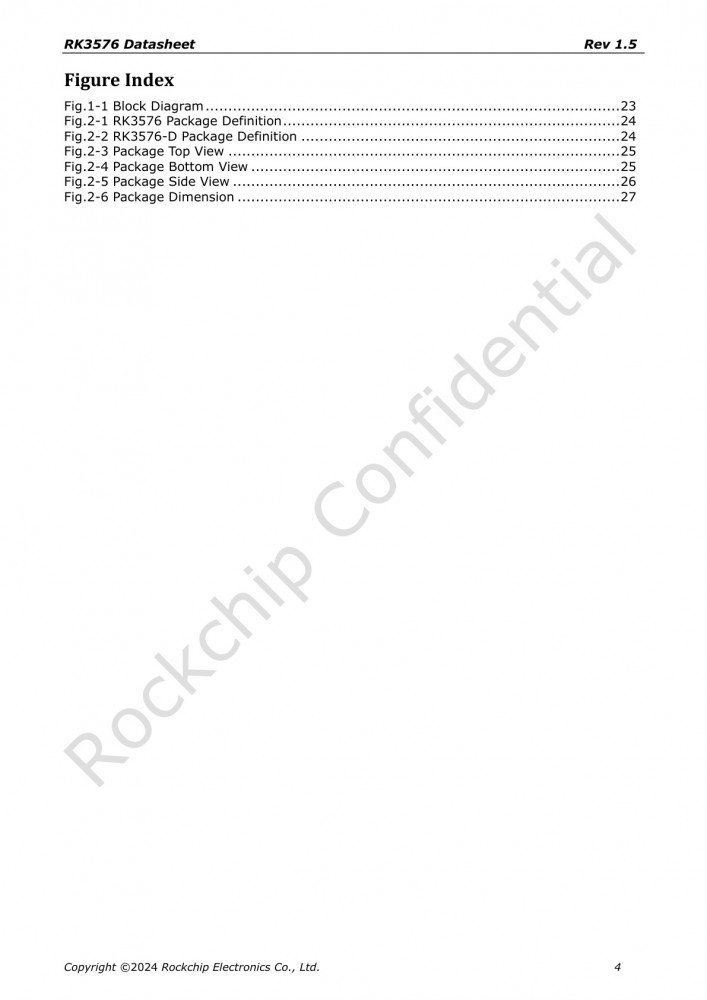 RK3576 datasheet page 4