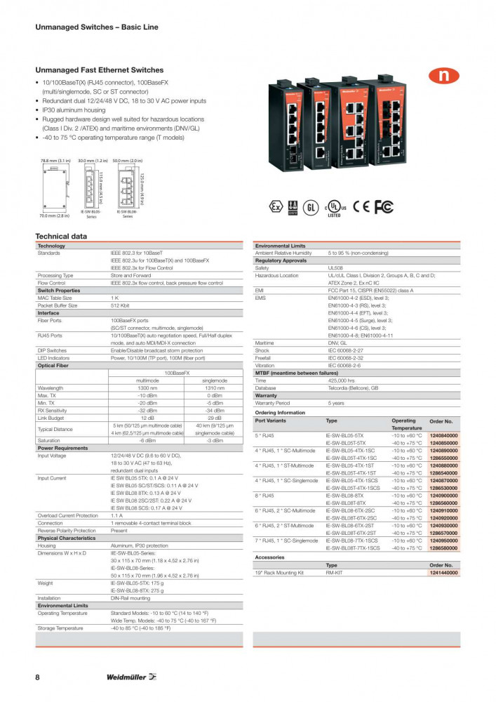 WEIDMULLER product document page 8