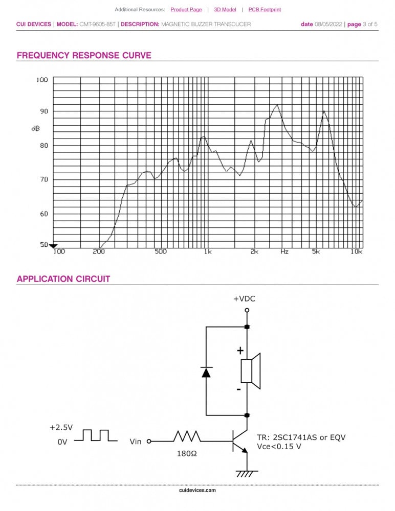CMT-9605-85T datasheet page 3