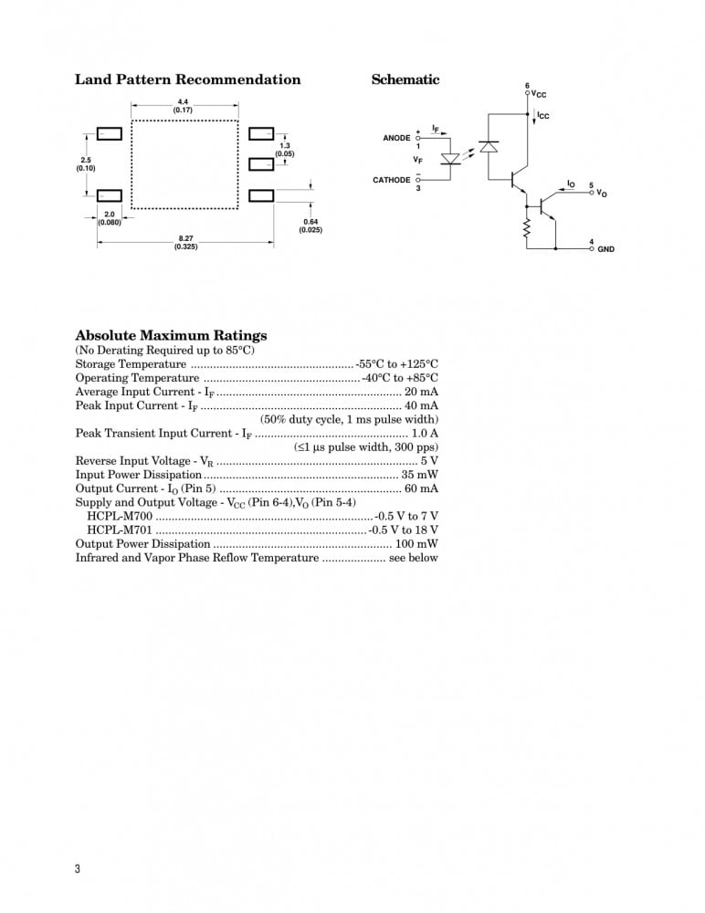 HCPL-M701-000E datasheet page 3