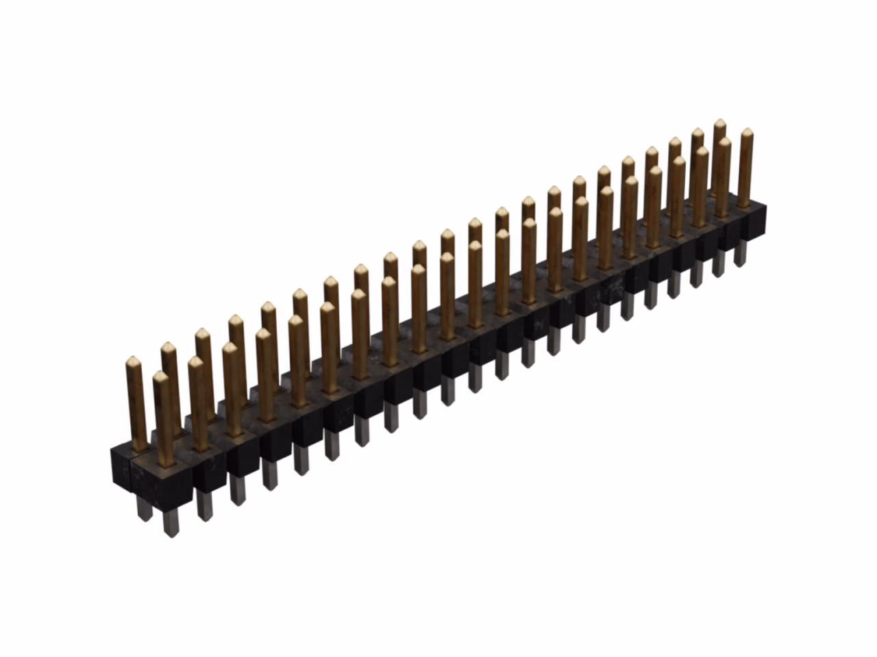 C-Grid Header, 2.54mm Pitch, Through Hole, Dual Row, Vertical, 44 Circuits, 0.38µm Gold (Au) Plating, Tray Packaging, Lead-Free for sale