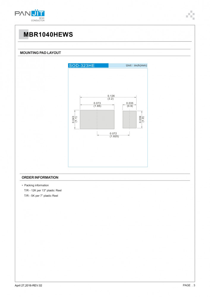 MBR1040HEWS datasheet page 3