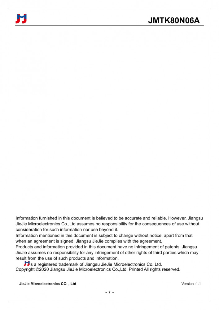 JMTK80N06A datasheet page 7