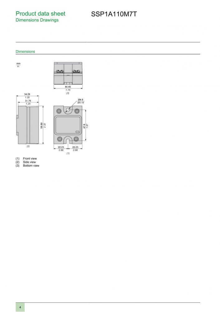 SSP1A110M7T technical document page 4