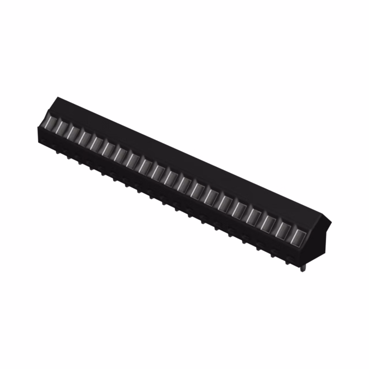5.00mm Pitch Eurostyle 45° Wire Entry Fixed Mount PCB Terminal Block, 20  Circuits for sale