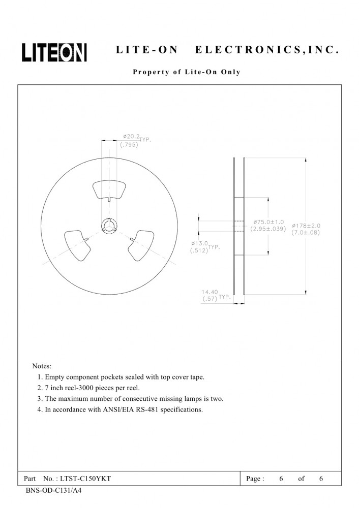 LTST-C150YKT datasheet page 6