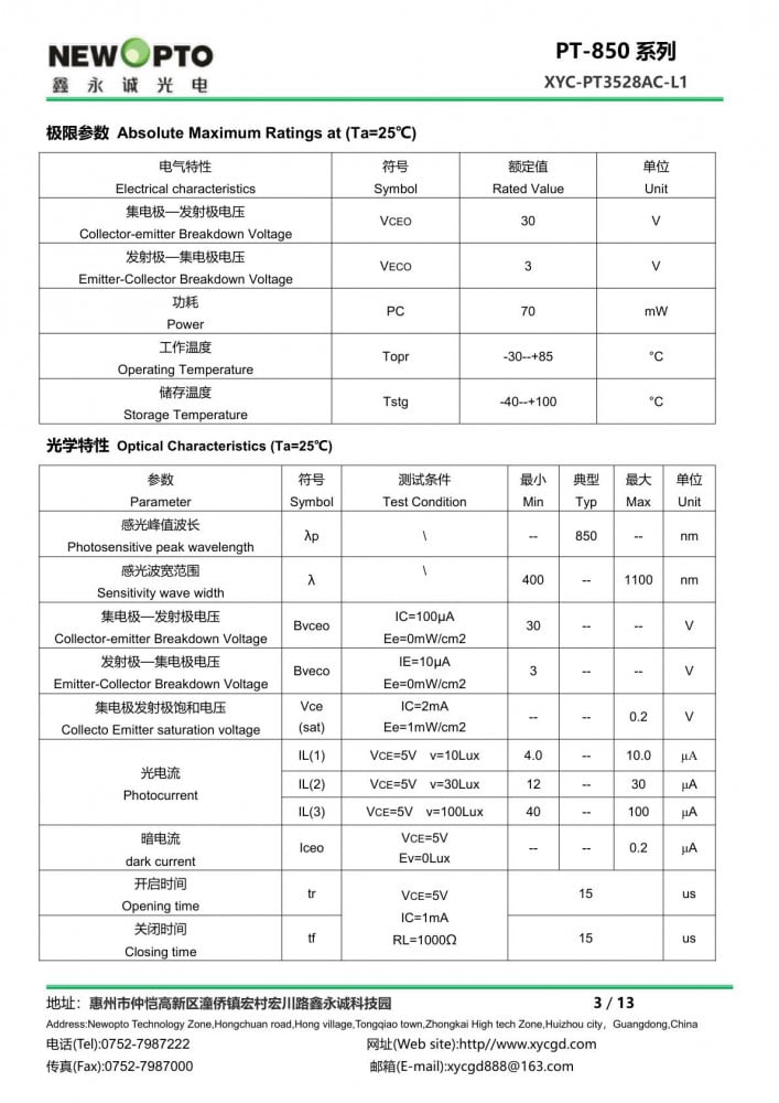 XYC-PT3528AC-L1 approval document page 3