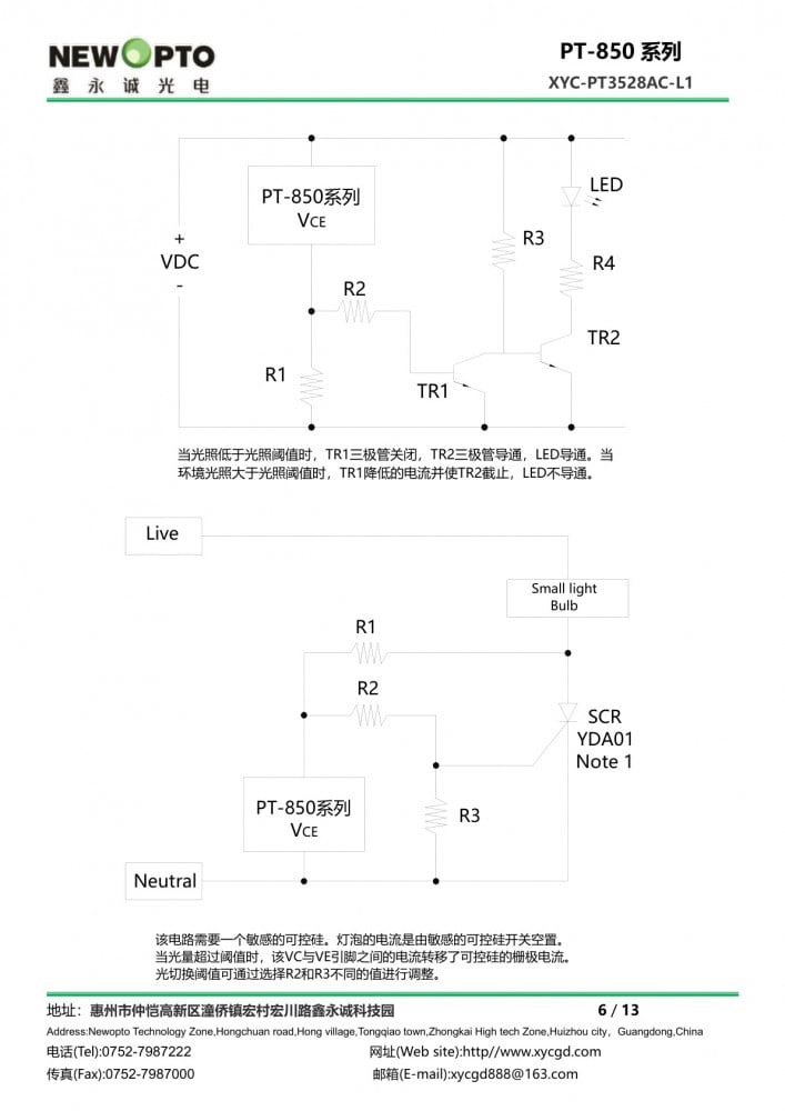 XYC-PT3528AC-L1 approval document page 6