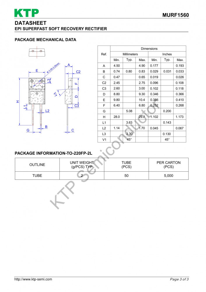MURF1560-KTP datasheet page 3