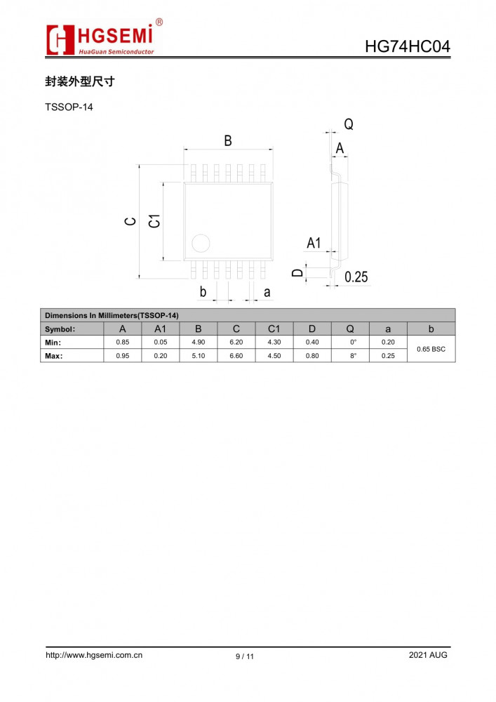 HG74HC04M/TR datasheet page 9