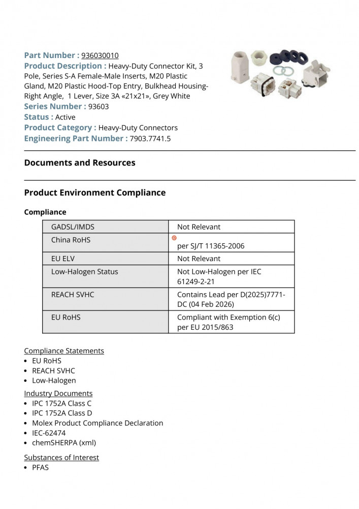 936030010 technical document page 1