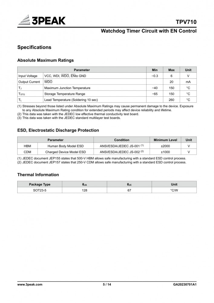 TPV710 datasheet page 5