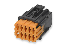 NSCC Unsealed Female Housing, 10 Circuits, Dual Row, Black, Version 1 without Ear for sale
