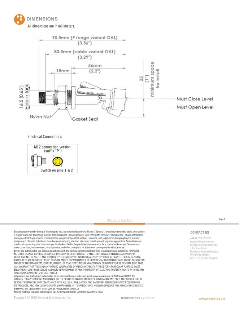 LLF40 series technical document page 3