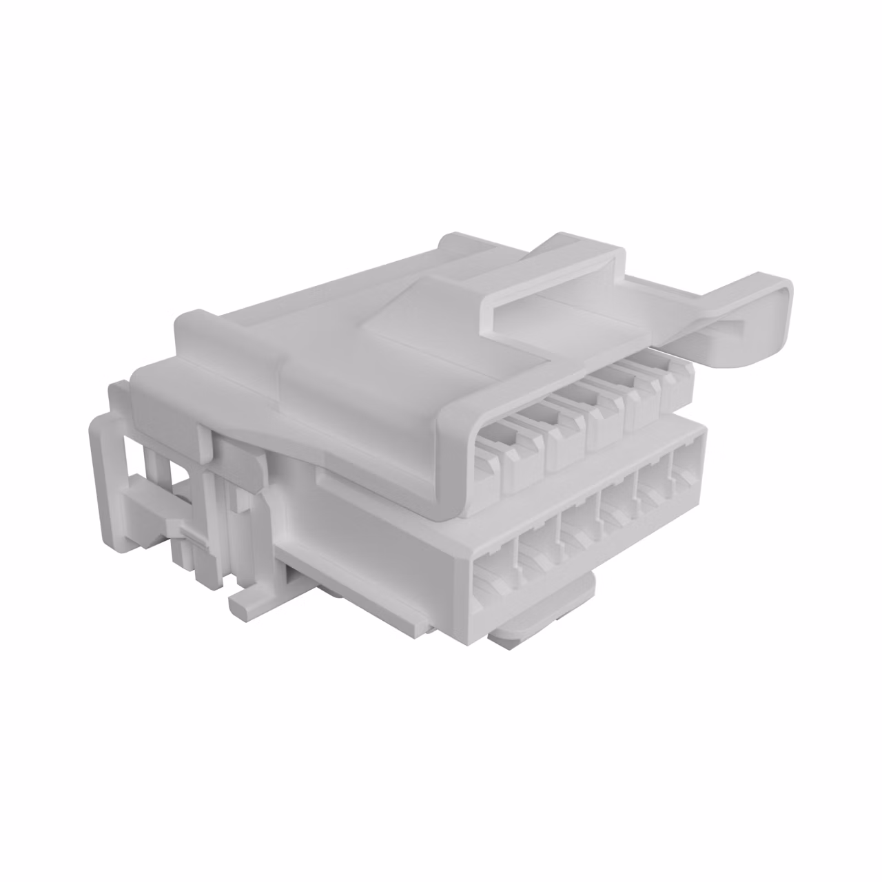3.96mm Pitch Swing TPA Hermaphroditic Housing with Integrated TPA, 12 Circuits, Dual Row, Natural for sale