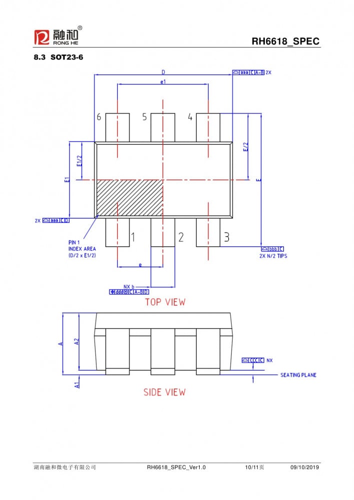 RH6618T datasheet page 10
