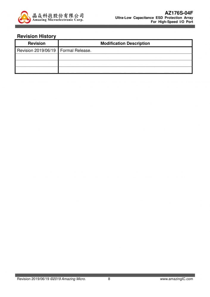 AZ176S-04F datasheet page 8