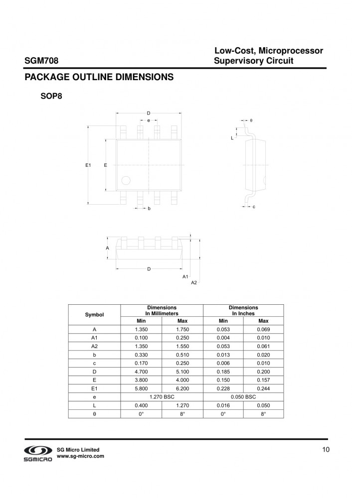 SGM708 datasheet page 10