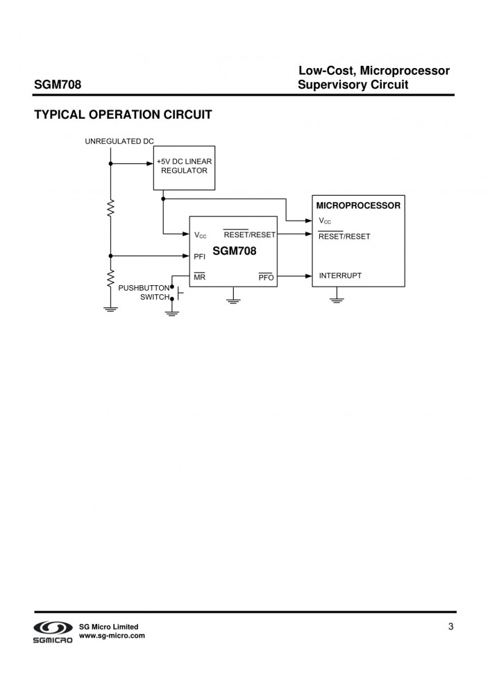 SGM708 datasheet page 3