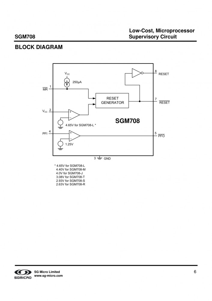 SGM708 datasheet page 6