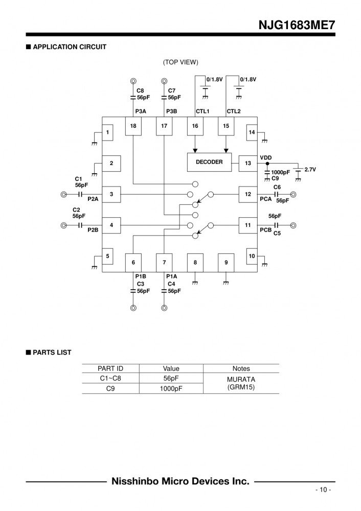 NJG1683ME7 datasheet page 10