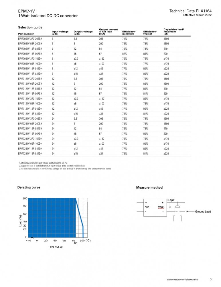 EPM7-1V datasheet page 3