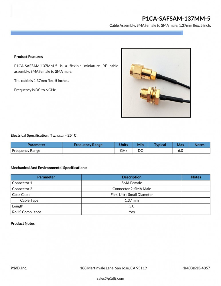 P1CA-SAFSAM-137MM-5 product documentation image
