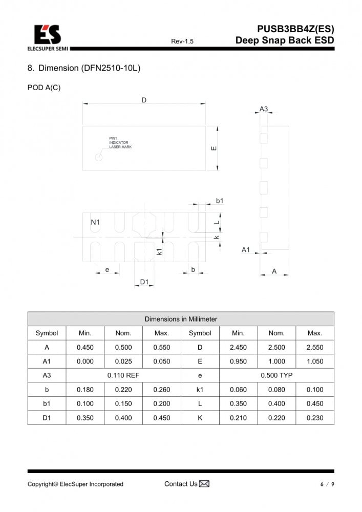 PUSB3BB4Z(ES) datasheet page 6