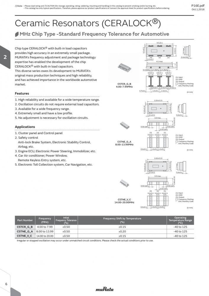 Murata CERALOCK document page 8