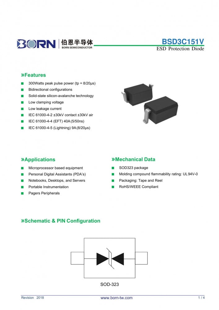 BSD3C151V datasheet page 1