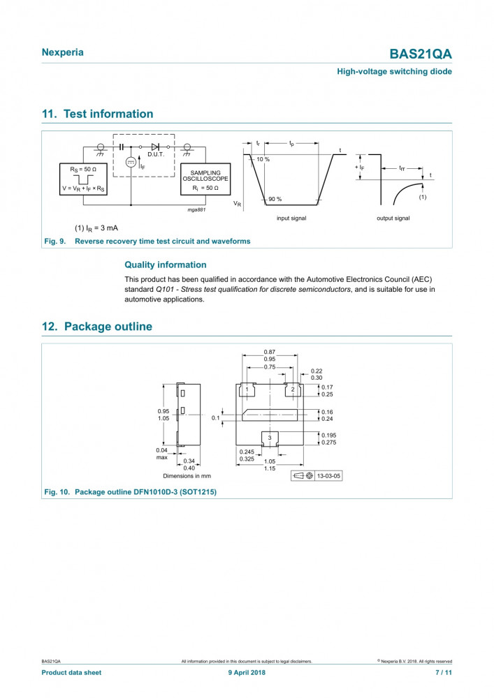 BAS21QA datasheet page 7