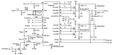 RT8820A - Dual-Phase PWM Controller with PWM-VID Reference for sale