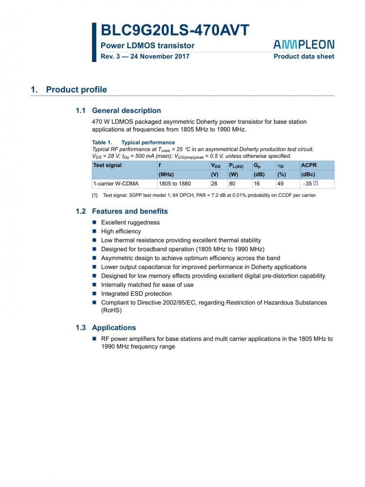 BLC9G20LS-470AVTZ datasheet page 1