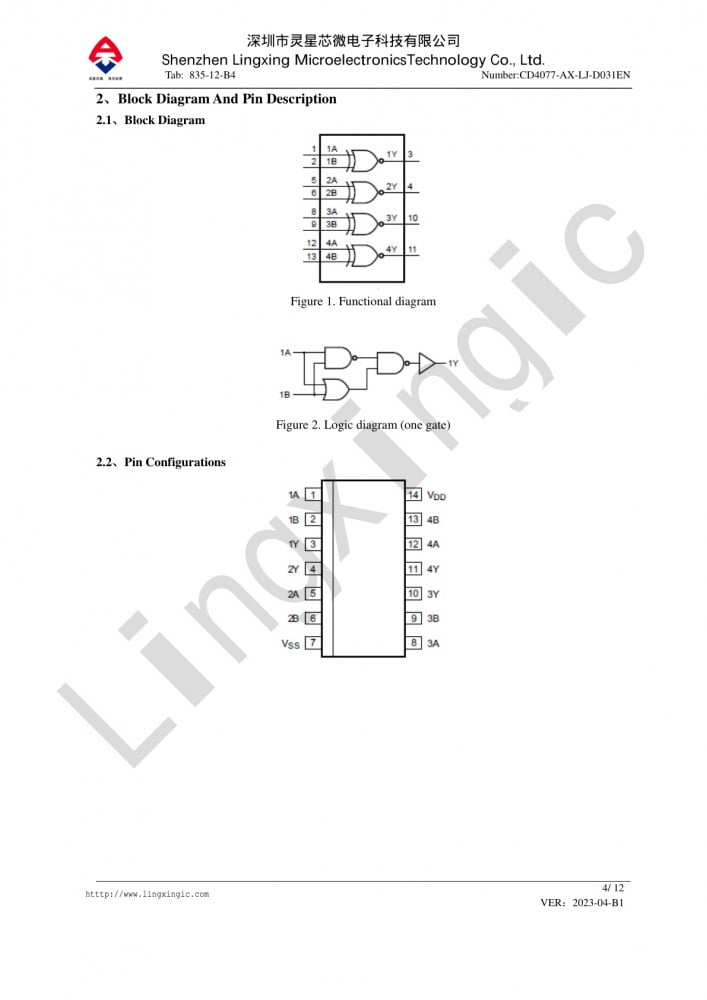 CD4077BM(LX) datasheet page 4
