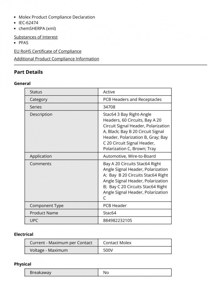 MOLEX 347083085 technical document image 2