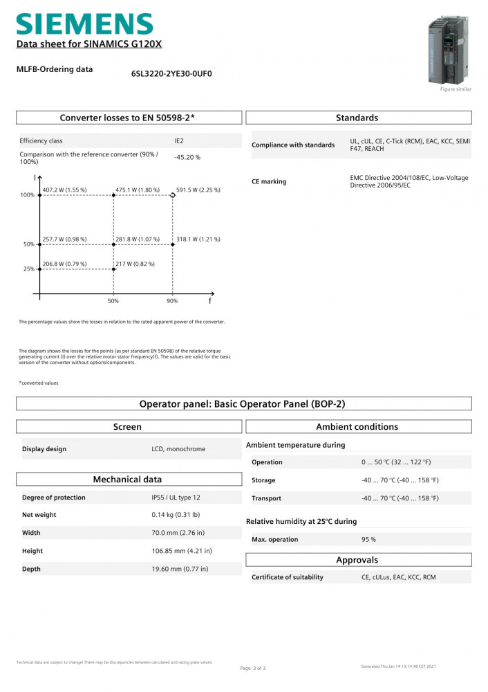 6SL32202YE300UF0 technical document page 3